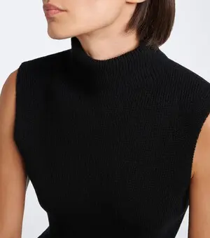 RÓHE Wool And Cashmere Ribbed Turtleneck Top
