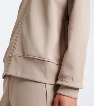 Max Mara Cotton-blend Zip-up Sweatshirt