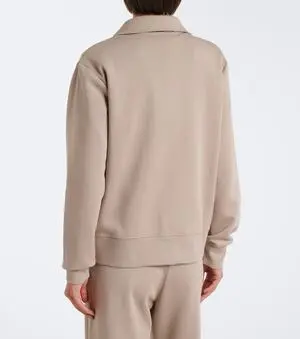 Max Mara Cotton-blend Zip-up Sweatshirt
