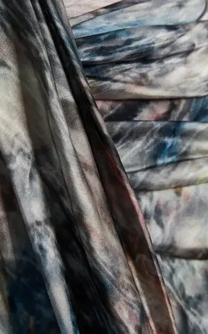 Zuhair Murad Printed Charmeuse Halter Long Dress
