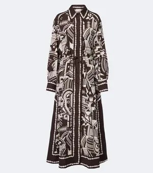 ALEMAIS Lori Printed Shirt Dress