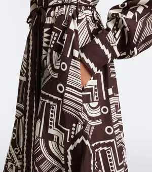 ALEMAIS Lori Printed Shirt Dress