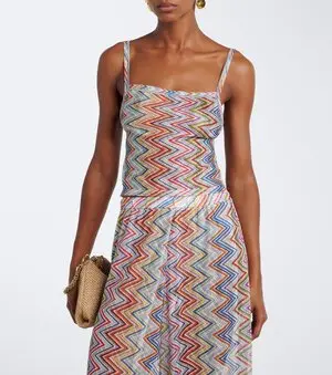 Missoni Zigzag Open-back Top - Multicoloured