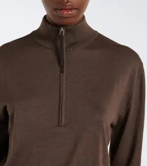 TOD'S Cashmere And Silk Half-zip Sweater