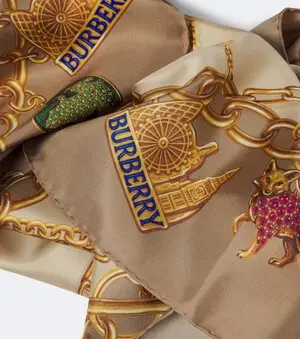 Burberry Printed Silk Twill Scarf