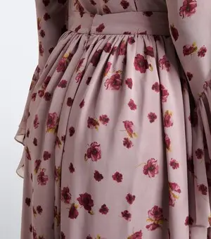 MARKARIAN Morgaine Floral Chiffon Maxi Skirt