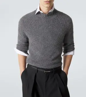 TOM FORD Cashmere Crew Neck Sweater - Grey