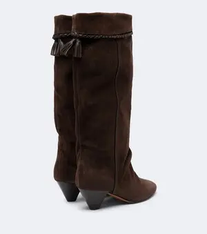 Isabel Marant Étoile Elita Suede Knee-high Boots - Brown