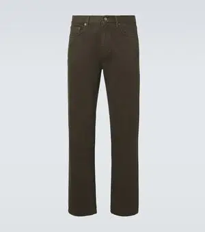 Zegna Straight Jeans In Cashmere - Beige