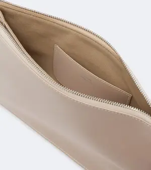 TOTEME Threefold Satin Clutch - White