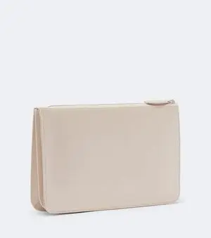 TOTEME Threefold Satin Clutch - White