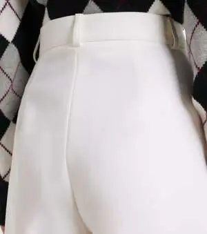 Max Mara Pleated Wool-blend Bermuda Shorts