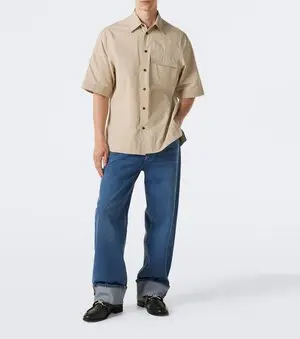 Bottega Veneta Cotton Canvas Shirt - Beige