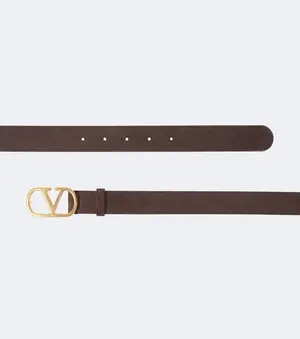 Valentino Garavani Vlogo Suede Belt