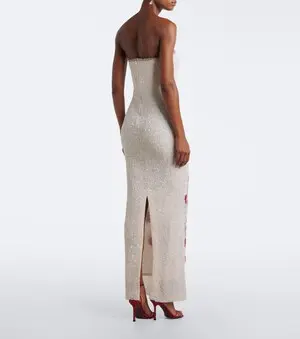 LA FUORI Embellished Bustier Gown