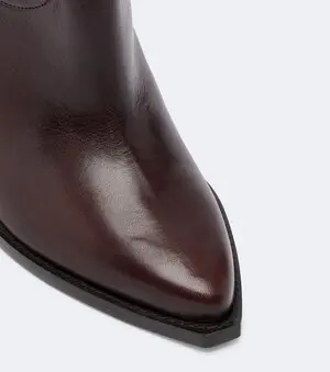 Isabel Marant Étoile Leyane Leather Cowboy Boots - Brown