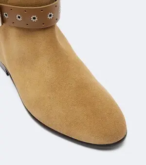Isabel Marant Étoile Reena Suede Ankle Boots - Beige