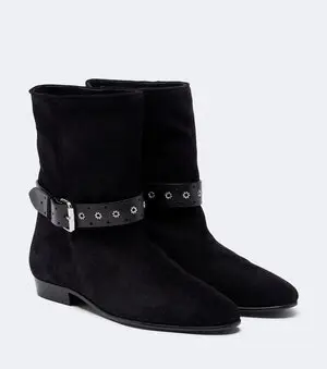 Isabel Marant Étoile Reena Suede Ankle Boots - Black