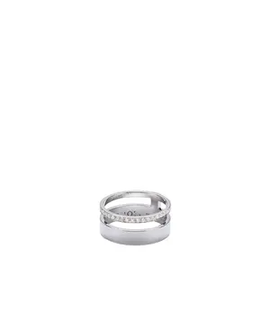 REPOSSI 18kt White Gold Diamond Ring - Silver