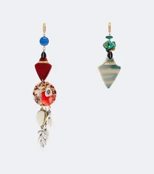 Isabel Marant Étoile Anna Asymmetric Drop Earrings - Red