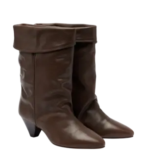 Isabel Marant Étoile Dalby Leather Ankle Boots - Brown