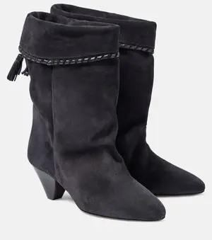 Isabel Marant Étoile Dalby Suede Ankle Boots - Black