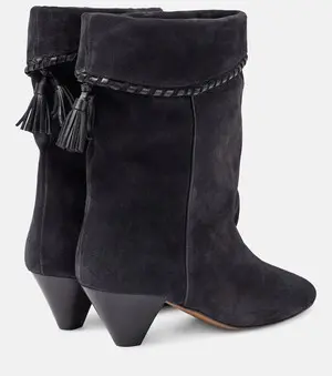 Isabel Marant Étoile Dalby Suede Ankle Boots - Black
