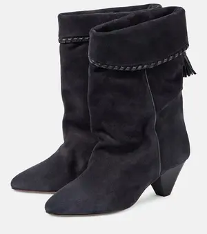 Isabel Marant Étoile Dalby Suede Ankle Boots - Black
