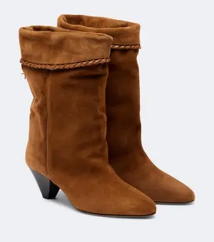 Isabel Marant Étoile Dalby Suede Ankle Boots - Brown