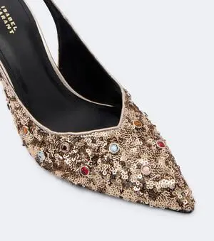 Isabel Marant Étoile Embellished Slingback Pumps