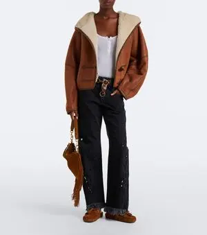 Isabel Marant Étoile Malvin Leather-trimmed Suede Mules
