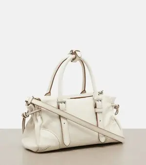 Prada Karin Small Leather Top-handle Bag - White