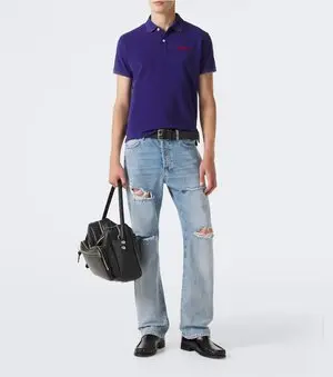 Acne Studios 1996 Distressed Straight Jeans In Light