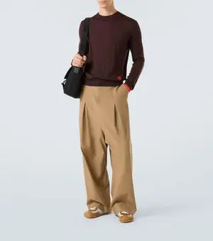 Loewe Ballet Runner 2.0 Suede-trimmed Sneakers - Brown