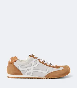 Loewe Ballet Runner 2.0 Suede-trimmed Sneakers - Brown