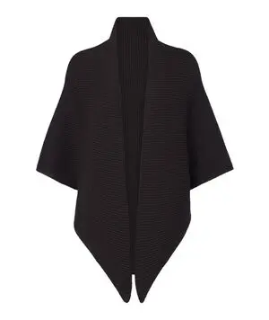 Max Mara Virgin Wool Shawl - Brown