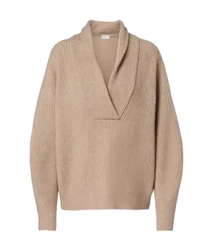 Brunello Cucinelli Ribbed-knit Cashmere Sweater - Brown