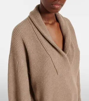 Brunello Cucinelli Ribbed-knit Cashmere Sweater - Brown