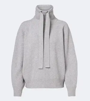 Brunello Cucinelli Ribbed-knit Cashmere Sweater - Grey