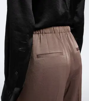 Vince Cr�pe Wide-leg Pants