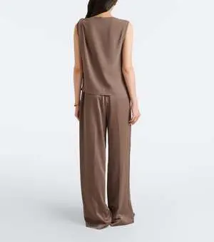 Vince Crêpe Wide-leg Pants