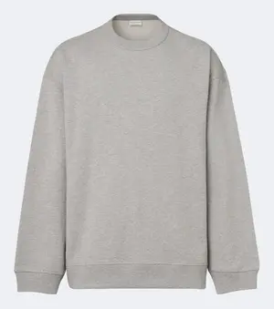 Dries Van Noten Cotton Jersey Sweatshirt - Grey