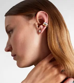 JENNIFER FISHER Two Tone 14kt -plated Ear Cuff