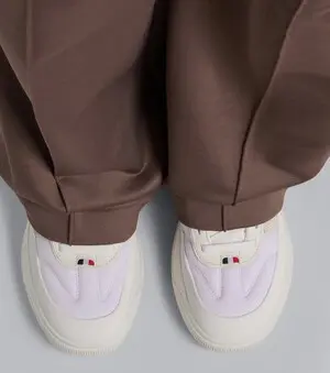 Moncler Altive Leather-trimmed Platform Sneakers
