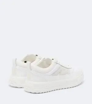 Moncler Altive Leather-trimmed Platform Sneakers
