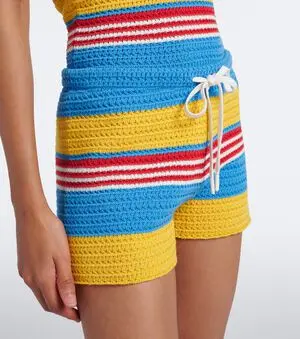 Posse Tammy Striped Cotton Shorts