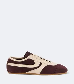 Dries Van Noten Leather-trimmed Suede Sneakers