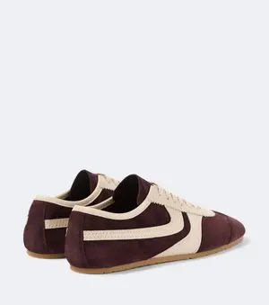 Dries Van Noten Leather-trimmed Suede Sneakers