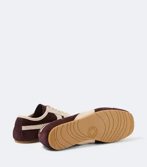 Dries Van Noten Leather-trimmed Suede Sneakers