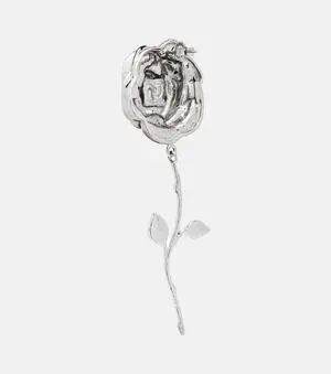 Magda Butrym Floral Drop Earrings - Silver